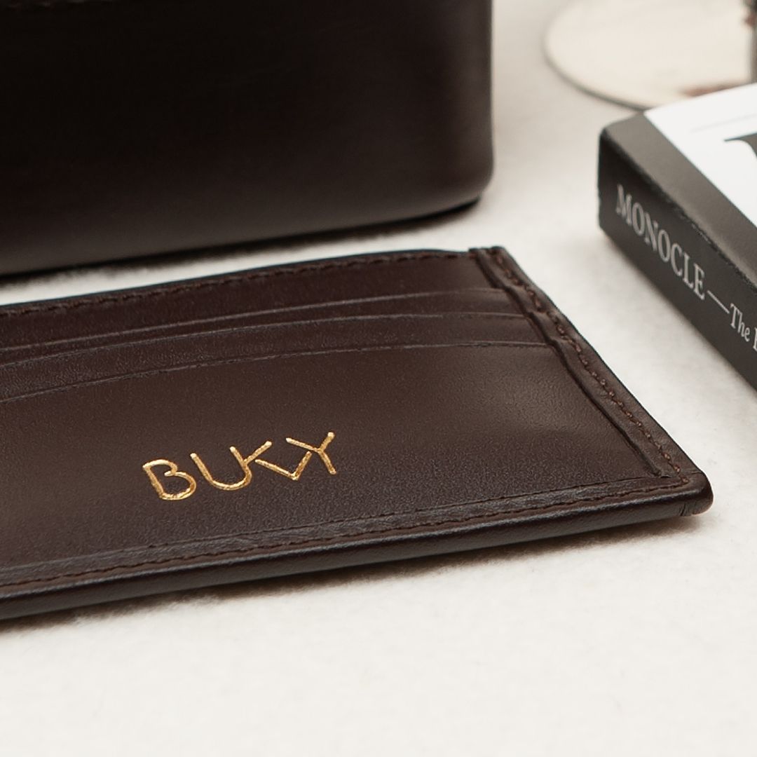 Mr Wallet I Premium brown leather wallet I Bukvy Bag